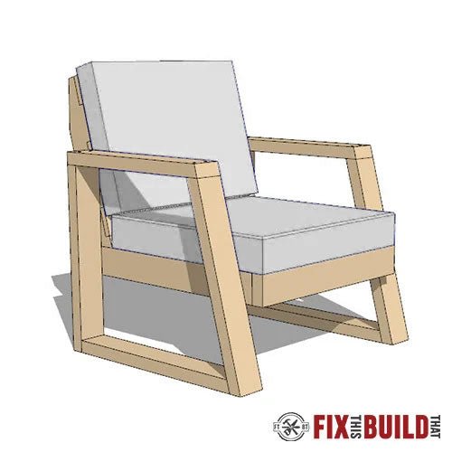DIY 2x4 Modern Outdoor Chair Plans – Fix This Build That