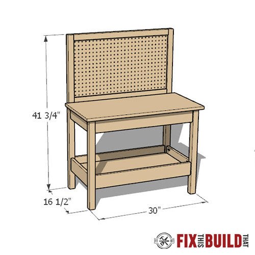 DIY Kid's Workbench Plans – Fix This Build That