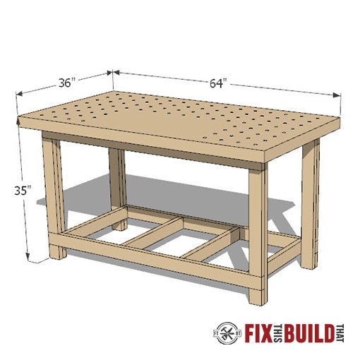 Heavy Duty Workbench Plans Diy Workbench Build | Heartwood Art